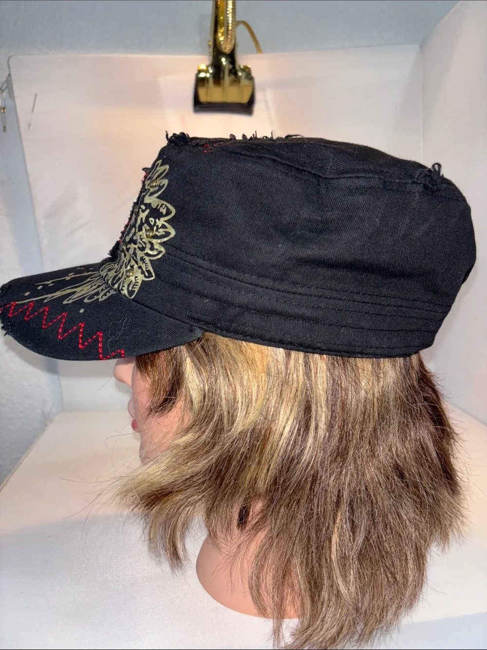 Leader | Accessories | Leader Black Distressed Military Style ...